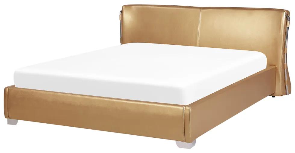 Zlatá luxusní postel 180x200 cm - PARIS