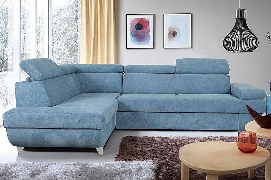 Casarredo - Komfort nábytek Rohová sedací souprava BOSCHI rozkládací s úĺožným prostorem, levá, látky A1 | potah: lena 95