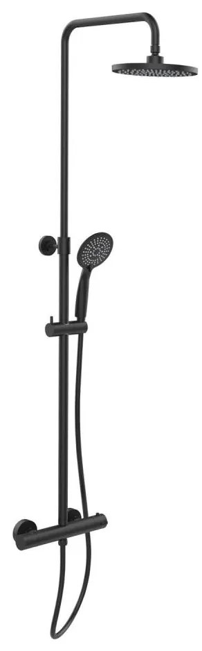 WENKO 25484100 - Sprchový systém WATERSAVING SYSTEM 12x120 cm černá 25484100