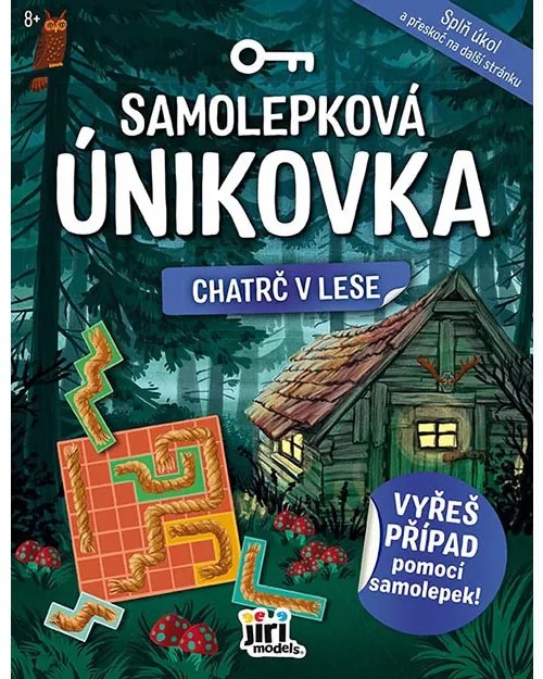 Samolepková únikovka - Chatrč v lese