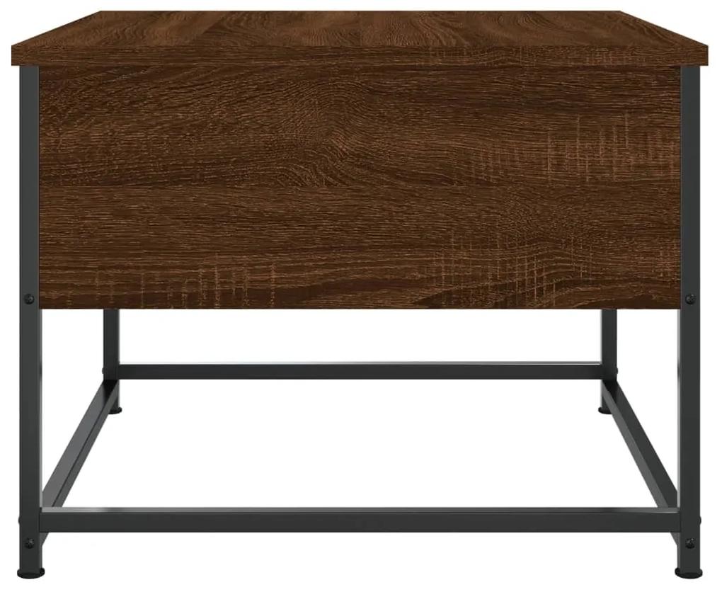 Konferenční stolek hnědý dub 51 x 51 x 40 cm kompozitní dřevo - Default Title