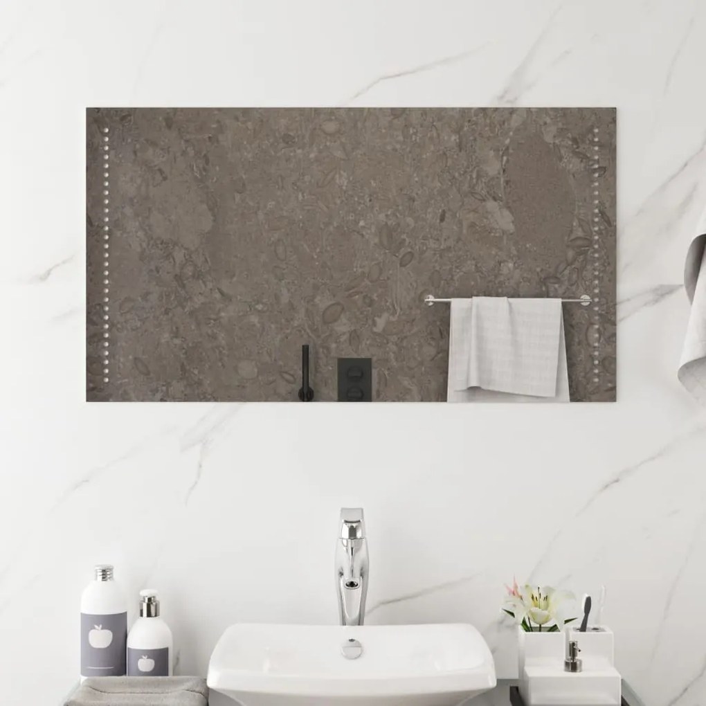 Koupelnové zrcadlo s LED osvětlením 50 x 90 cm 3154053