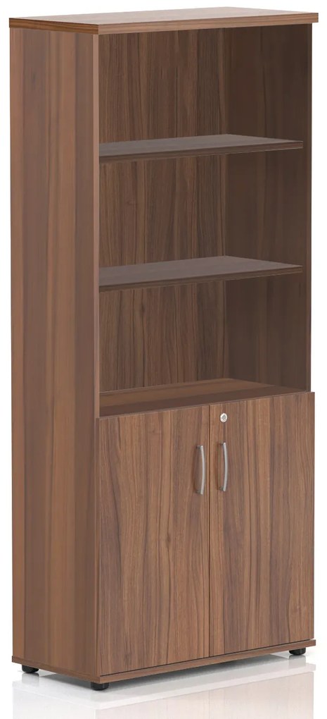 Vysoká skříň Visio 80 x 38,5 x 183,5 cm, ořech