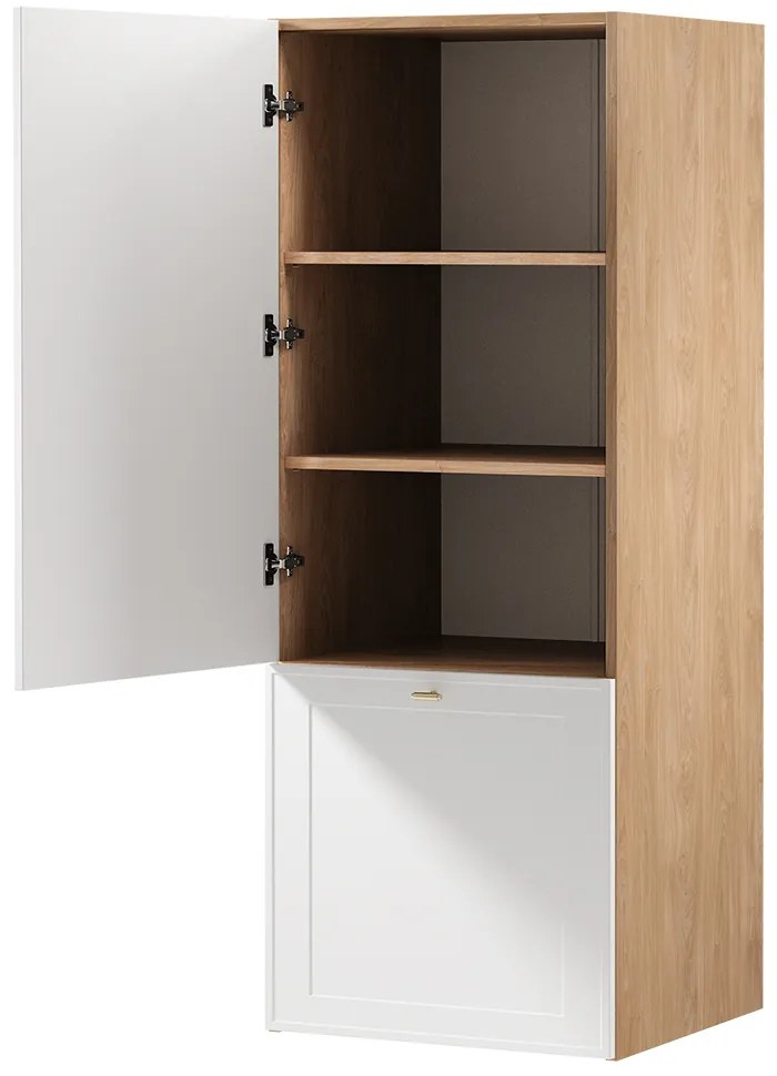 SORENTO pb | horní skříňka N60N multifunkční nástavec | 60 cm | LEVÁ | puccini/bílá