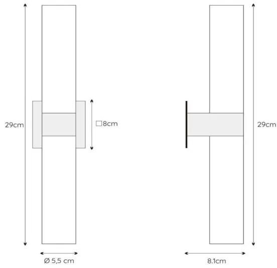 Lucide 04202/02/30 - Koupelnové nástěnné svítidlo JESSE 2xG9/33W/230V IP44