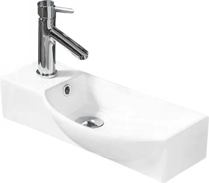 Mexen Hugo umyvadlo na desku pravé 50 x 23 cm bílé - 21255000R