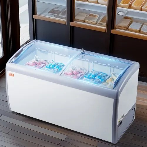 460 l komerční zmrzlinová vitrína Gelato Dipping mrazicí skříň