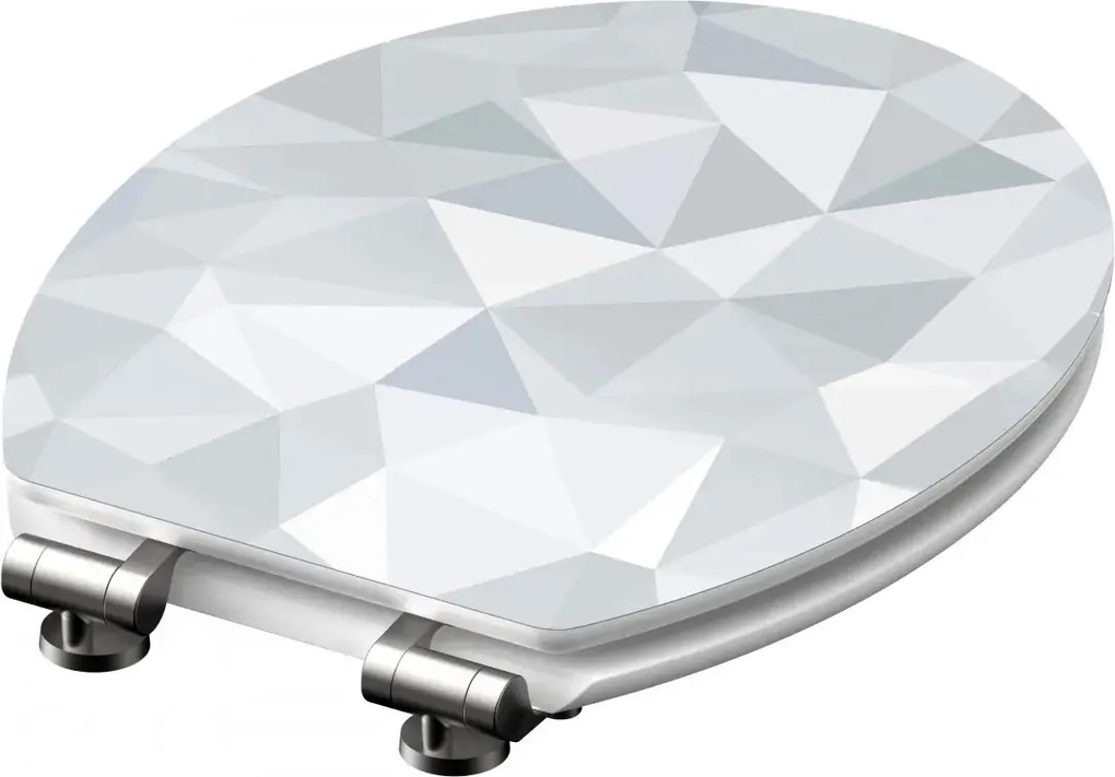 Eisl Sanitär WC prkénko MDF Soft Close Diamond High Gloss 80545