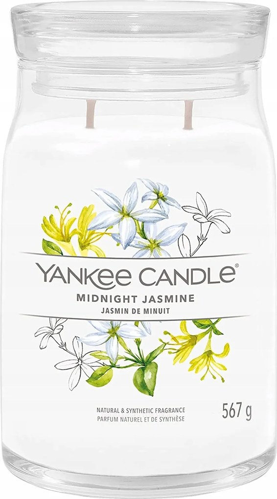 Yankee Candle vonná svíčka Signature ve skle velká Midnight Jasmine 567g