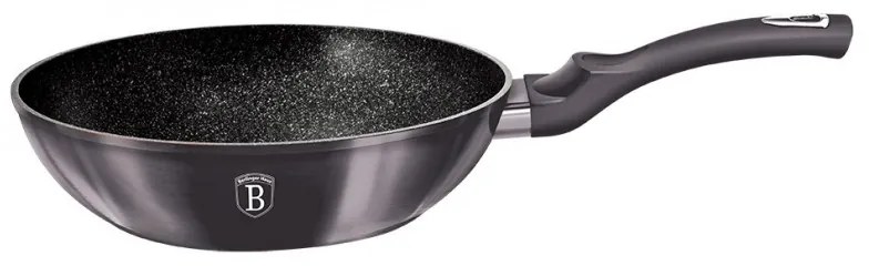 BERLINGERHAUS Pánev WOK s mramorovým povrchem 28 cm Carbon PRO Line BH-6900