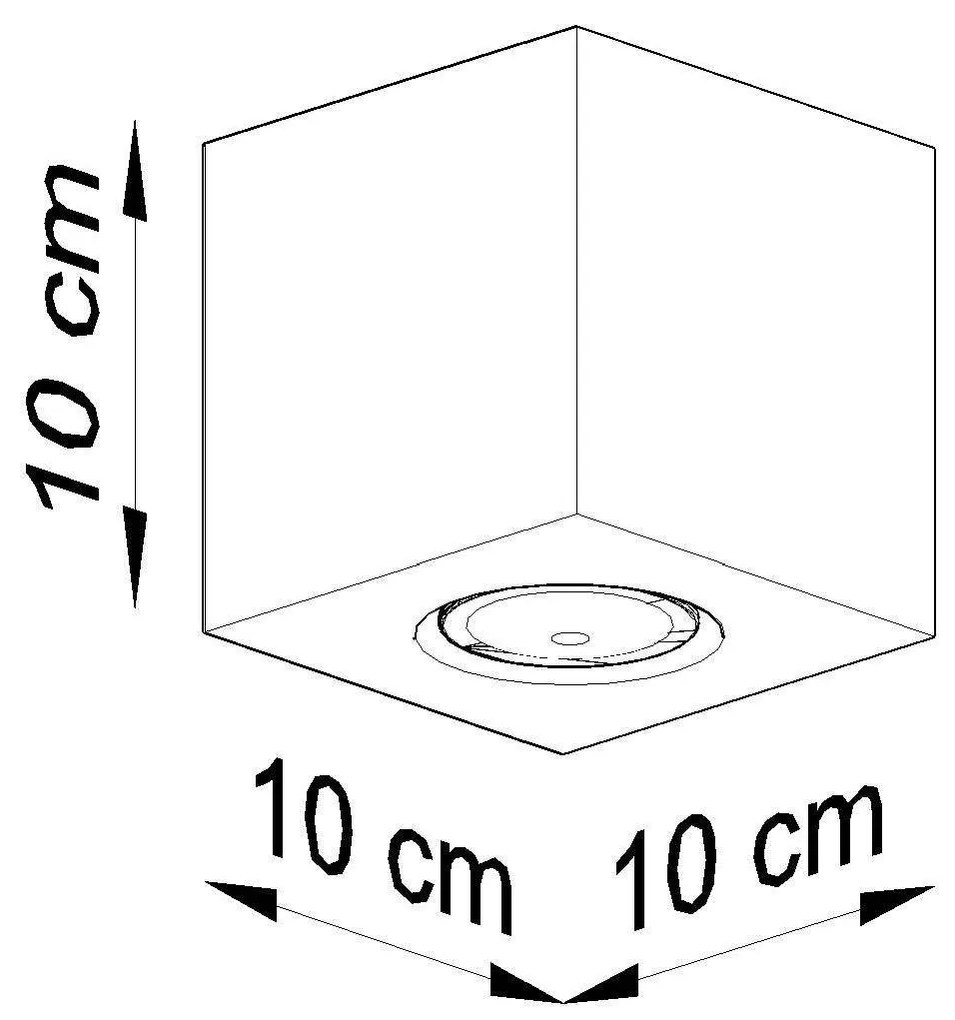 Stropní svítidlo QUAD concrete