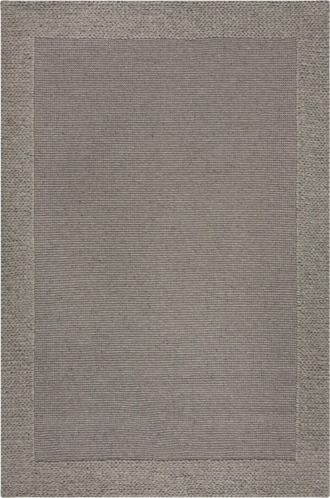 Kusový koberec Rue Plait Grey, 160x230, šedá, obývacia izba, Flair Rugs