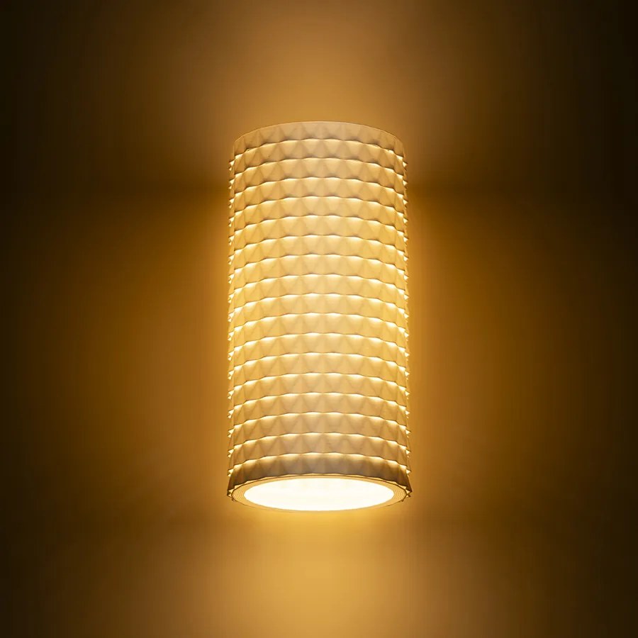 RENDL R14001 GLANS nástěnná lampa, dekorativní bílá Eco PLA