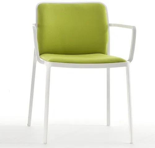 Kartell designové židle Audrey Armchair soft bílá