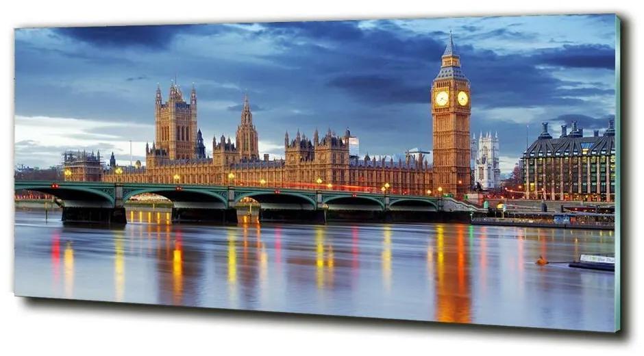 Wallmuralia Foto obraz sklo tvrzené Temže Londýn 125x50 cm