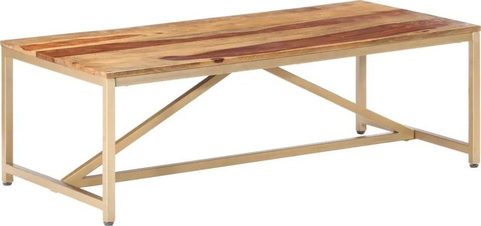 vidaXL Konferenční stolek 120 x 60 x 40 cm masivní sheeshamové dřevo [286339] Barva: Hnědá