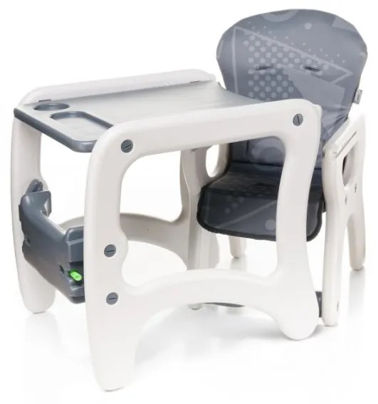Jídelní židlička plastová 4Baby Fashion Grey