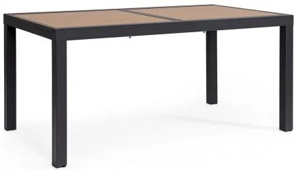 BIZZOTTO Zahradní stůl HILIJA antracit 160/240x90 cm