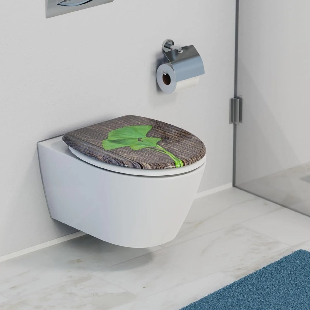 Eisl Sanitär WC prkénko Duroplast Soft Close Ginko and Wood 82154