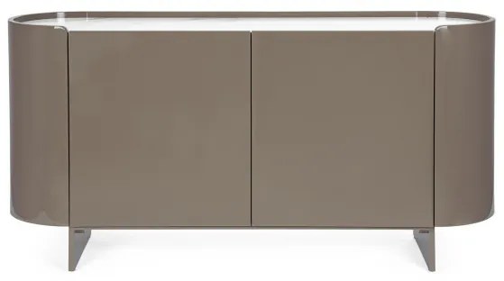 BIZZOTTO Dřevěná komoda OTILIA hnědá 160x80 cm