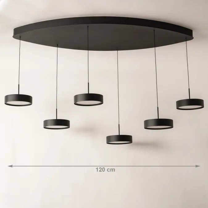 Závěsné LED svítidlo Bonn Black 180