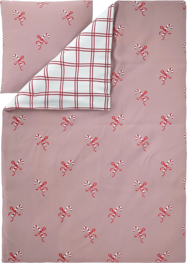 Livarno® Ložní povlečení z mikrovláknitého saténu, 140 x 200 cm, 70 x 90 cm (cukrová hůl)