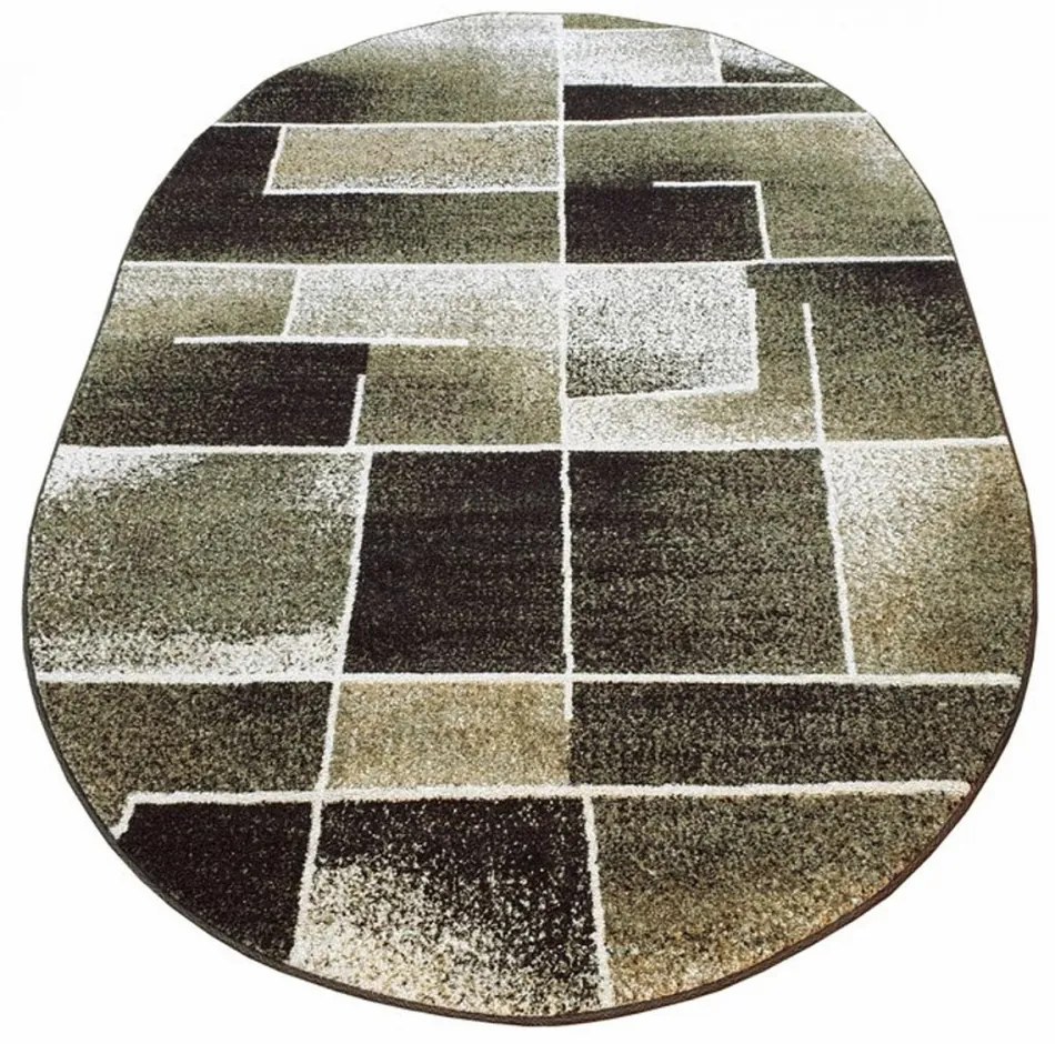 Kusový koberec Toma hnědý ovál, Velikosti 160x220cm