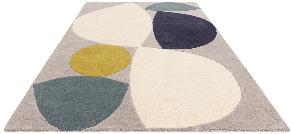 Tribeca Design Kusový koberec Jigsaw Mid Century Teal Rozměry: 160x230 cm