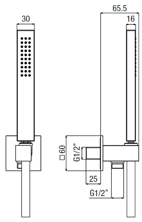 Grohe Grohtherm SET 1 - Sprchový systém pod omítku, Grohtherm, termostatickými kompletní sada