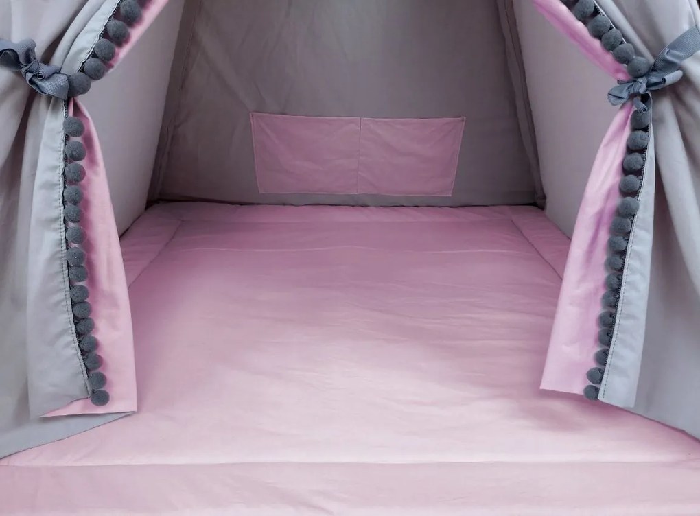 Dětský stan TEEPEE (TÝPÍ) SOFT s doplňky - RŮŽOVÝ