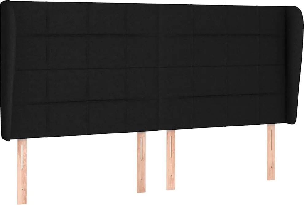 Box spring postel s matrací černá 180x200 cm textil 3127983