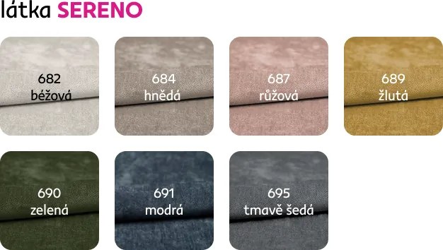Pohovka, šedá látka, levá, BROKEN