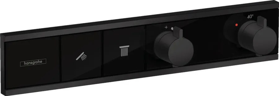 Hansgrohe RainSelect, baterie pod omítku na 2 spotřebiče, černá matná, 15380670
