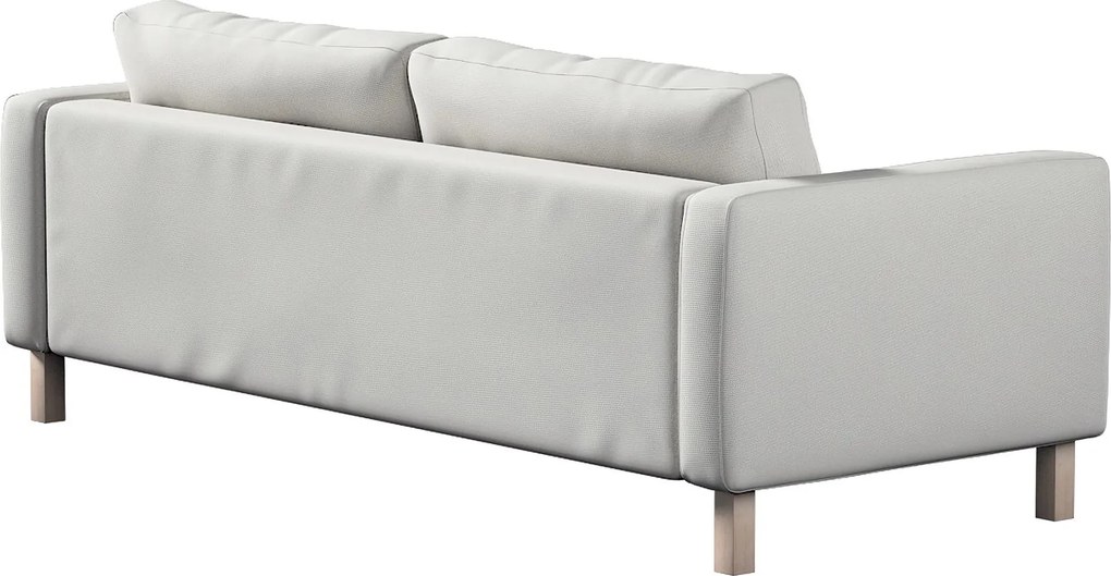 Potah na pohovku IKEA Karlstad, 3-místná, rozkládací barva šedá látka pletený vzor