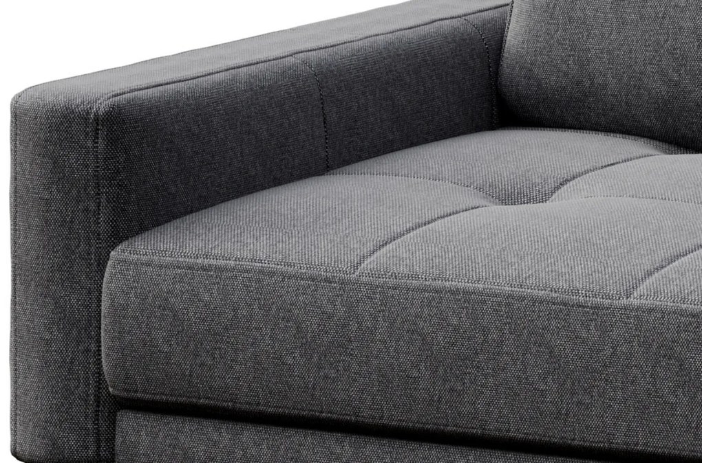 Tmavě šedé látkové křeslo MESONICA Musso Tufted