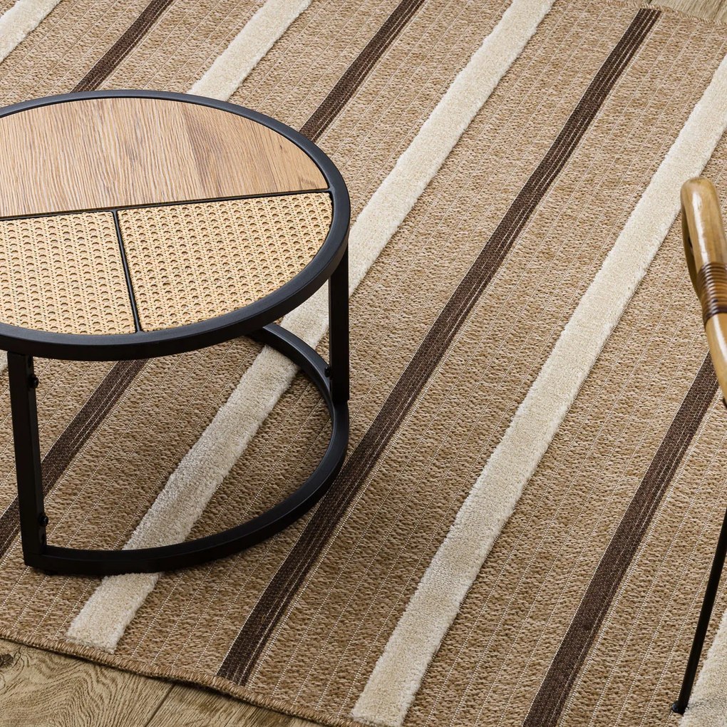 Dywany Łuszczów, Kusový koberec Spark 0686A beige/cream, 160x220, béžová, chodba / předsíň