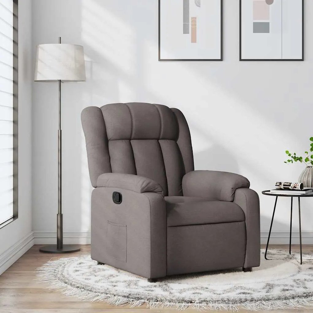 vidaXL Polohovací křeslo textil [373575] Barva: Tmavě zelená