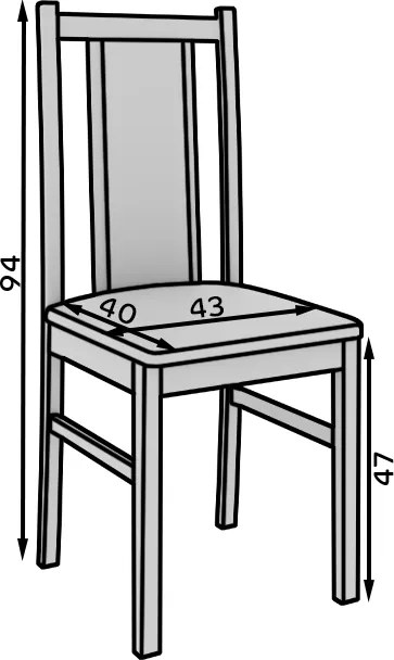 ADRK Furniture Židle Vos XIV CH-VOS-XIV-W-OP85