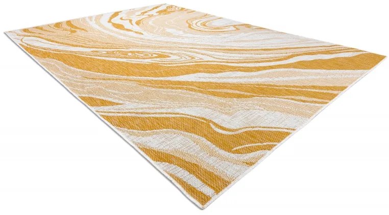 Dywany Łuszczów, Kusový koberec Sion Sisal Marble 22169 ecru/yellow – na ven i na doma, 120x170, žlutá, chodba / předsíň