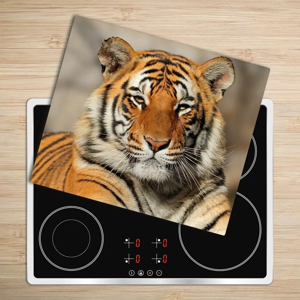Skleněné deska do kuchyně Bengálský tygr 60x52 cm