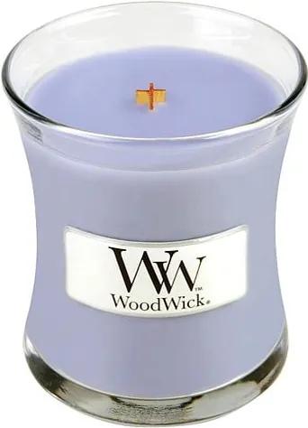 Vonná svíčka WoodWick Levandulová lázeň, 20 hodin hoření