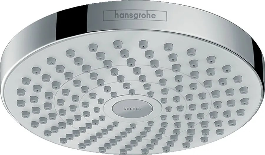 Hansgrohe Croma Select S, hlavová sprcha 180 2jet, bílá/chromová, HAN-26522400