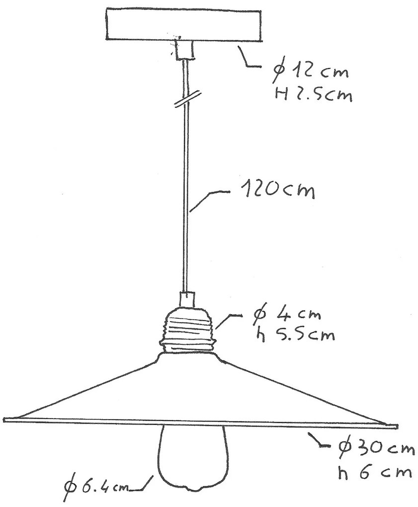 creative cables Závěsná lampa s textilním kabelem, stínidlem Swing a kovovými detaily Barva: Měď-Rc01