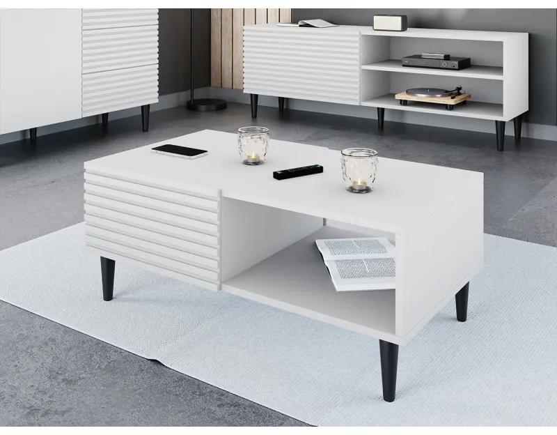 Konferenční stolek Sorleto 1K, Barva dřeva: bílá