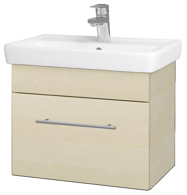 Dřevojas Koupelnová skříň SOLO SZZ 55 Varianta: N01 Bílá lesk / Úchytka T05 / D17 Colorado