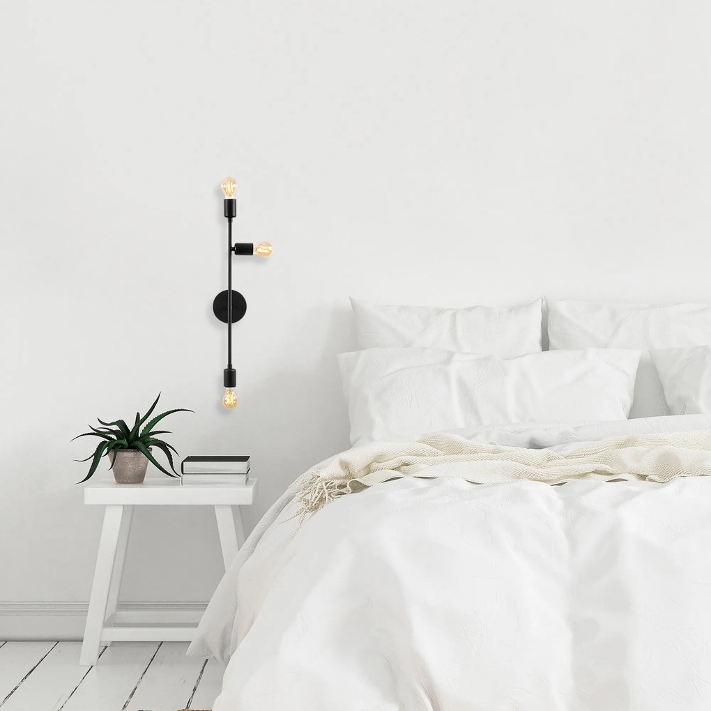 OPVIQ Nástěnná lampa BEDSIDE černá 584TTM1916