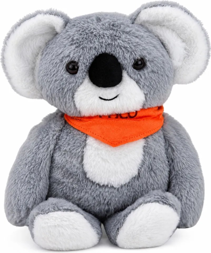 LEAN Toys Medvídek Koala – plyšová terapeutická hračka s váhou 1,3 kg, šedá, 35 cm