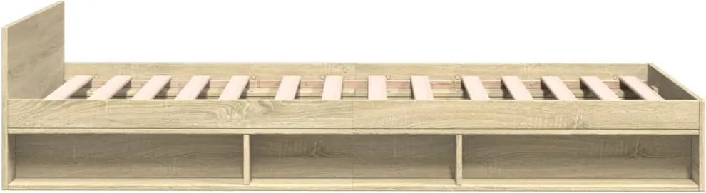 Rám postele se zásuvkou dub sonoma 90 x 200 cm kompozitní dřevo 3280799