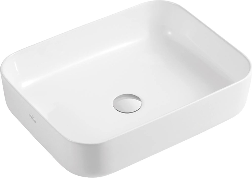Invena Florina, keramické umyvadlo 51x40x13 cm, bílá, INV-CE-40-001-C