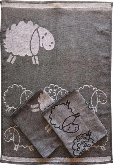 SVITAP sleep well Kuchyňské utěrky Extra savé Ovce 50x70 cm, 3 ks